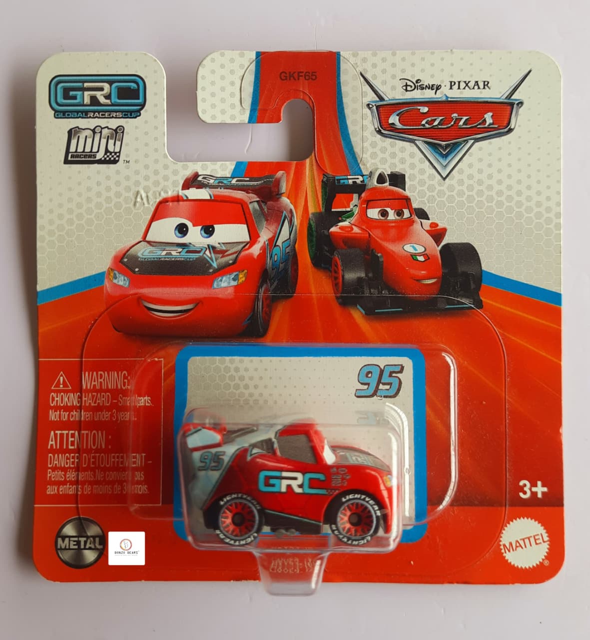 Disney Pixar - Cars Mini Racers Lightning McQueen GRC Single Pack V2 ...